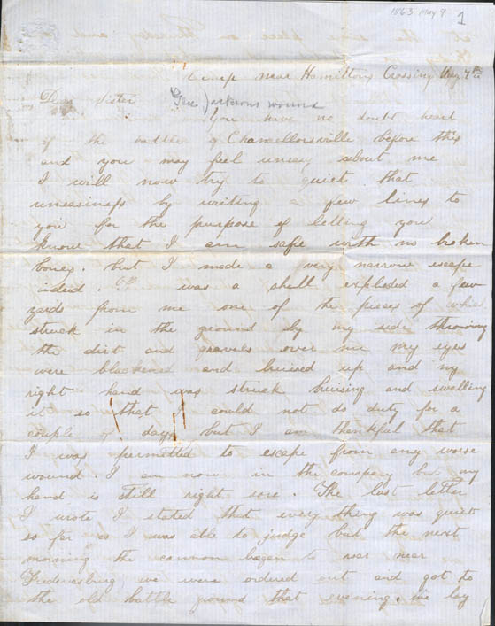 Augusta County: Thomas M. Smiley to Mary A. Smiley, May 9, [1863 ...