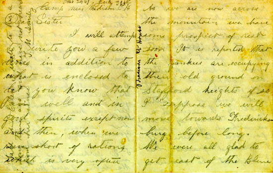 Augusta County: Thomas M. Smiley to His Sister, July 31, 1862 — Letters ...
