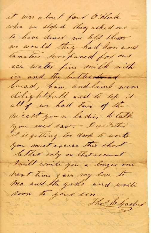 Augusta County: Thomas Garber to Albert Garber, August 15, 1862 ...
