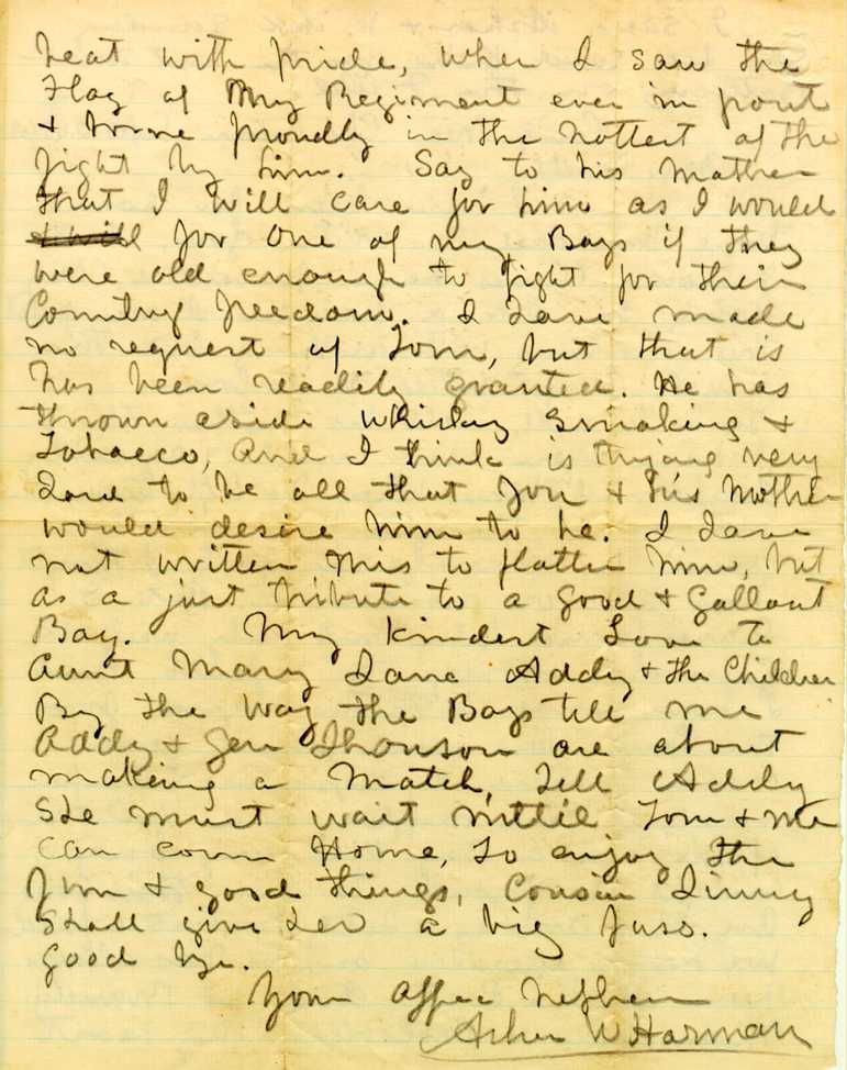 Augusta County: Asher Harman to Albert Garber, September 24, 1862 ...